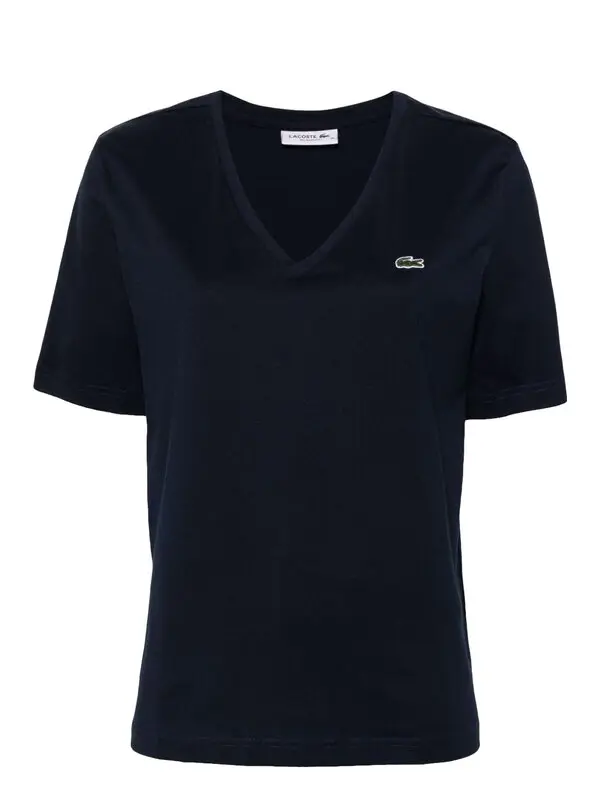 Lacoste Logo-embroidered T-shirt - Blue
