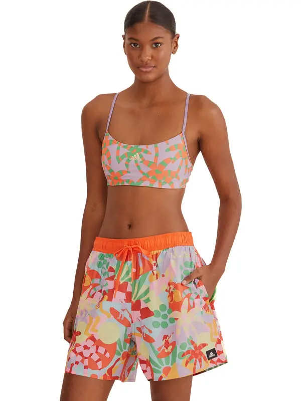 FARM RIO X ADIDAS Adidas Farm Unitefit Printed Shorts - Red