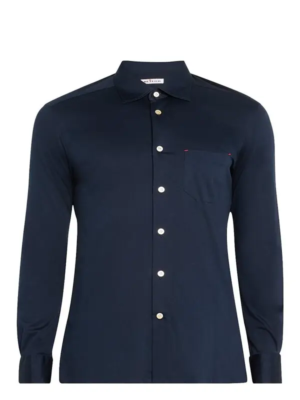 Kiton Nerano Pocket Sport Shirt - Navy