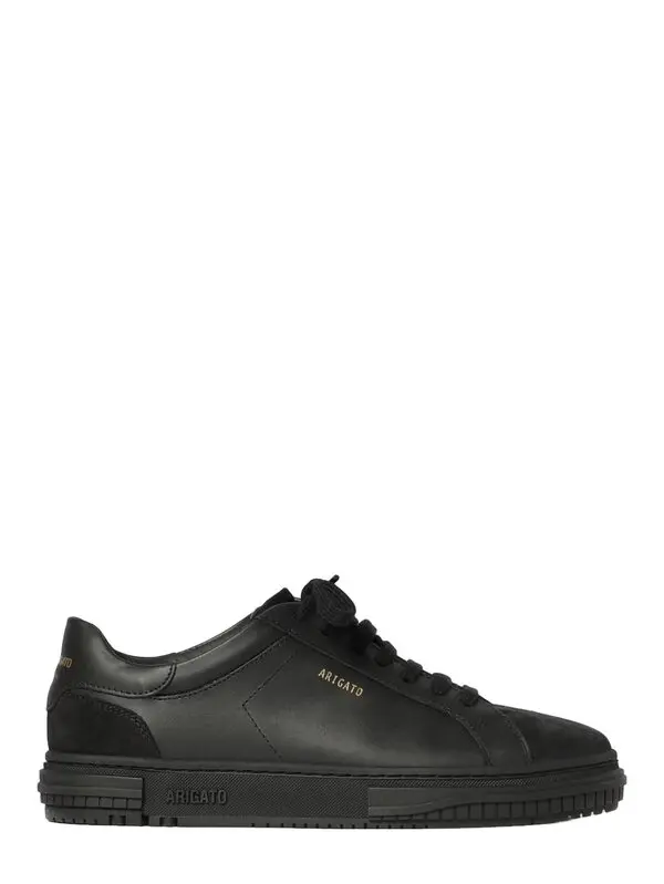 Axel Arigato Atlas Low-top Leather And Suede Sneakers - Black