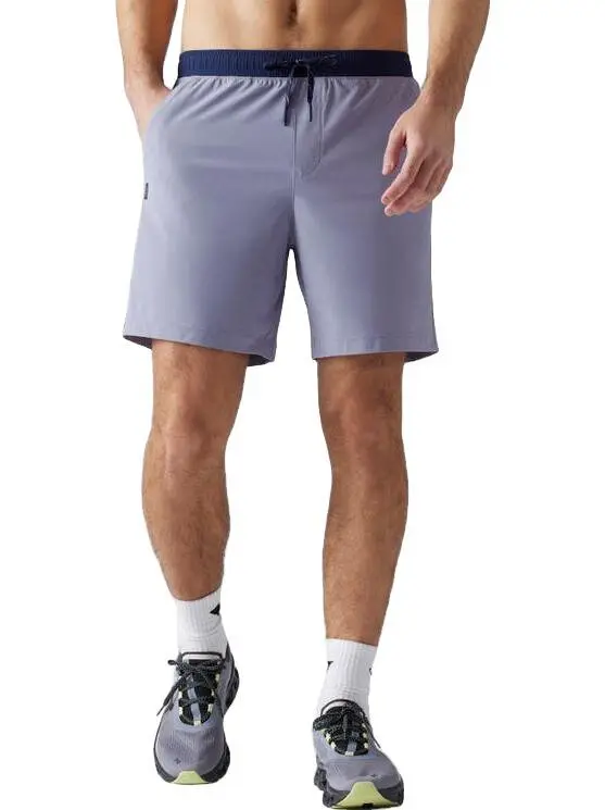 RHONE Pursuit 7-inch Unlined Training Shorts - Silver Bullet