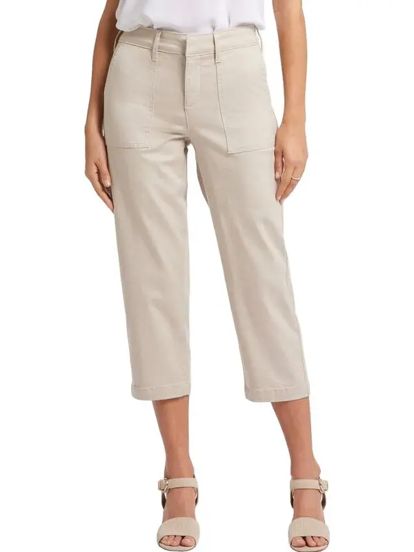 NYDJ Utility High Waist Crop Pants - Feather