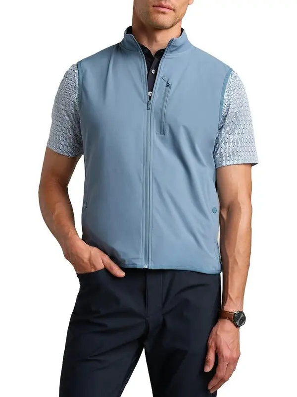 RHONE Top Flight Water Resistant Vest - Blue Stone