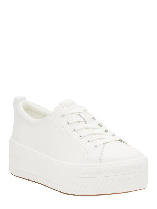 KEDS® Skyler Platform Sneakers - White Leather