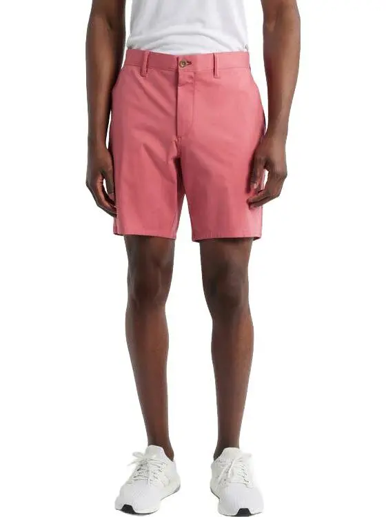 Johnnie-o Jupiter Cotton Blend Chino Shorts - Malibu Red