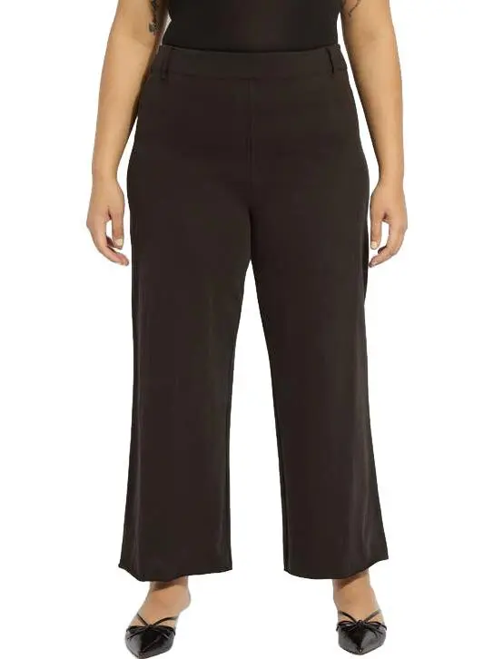 Lyssé Essentials Erin High-waist Wide-leg Pants - Black