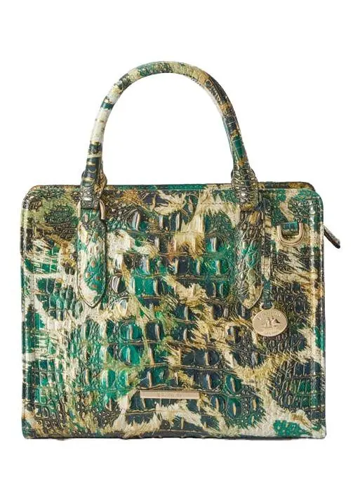 Brahmin Cami Croc Embossed Satchel - Roaring