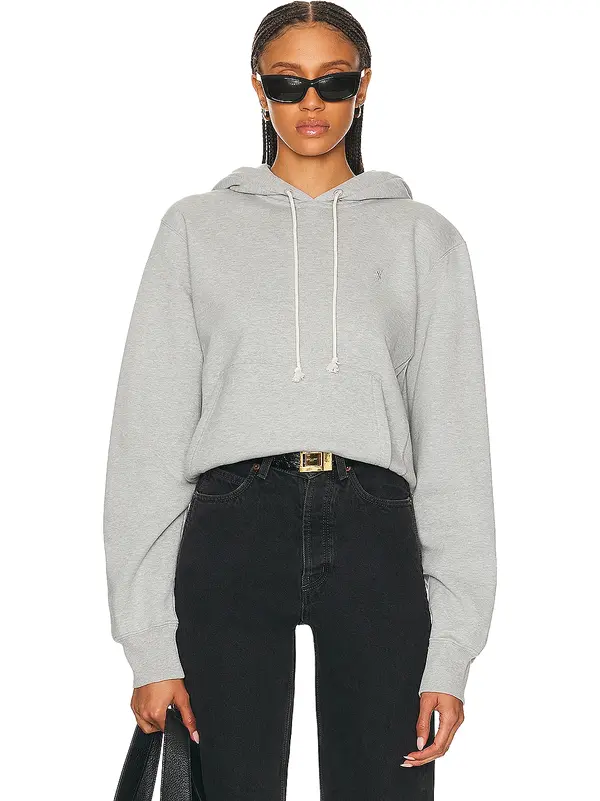 Saint Laurent Hoodie Champion Sweatshirt - Gris Chine