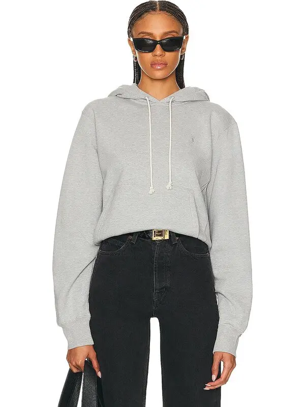 Saint Laurent Hoodie Champion Sweatshirt - Gris Chine