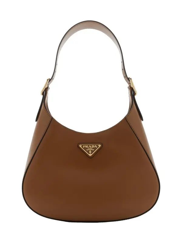 Prada Leather Shoulder Bag - Brown