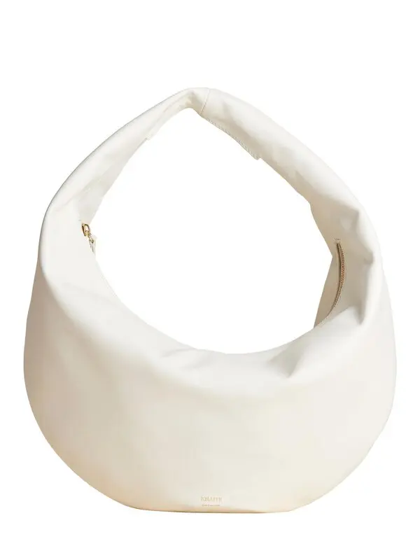 Khaite Olivia Leather Hobo Bag - White