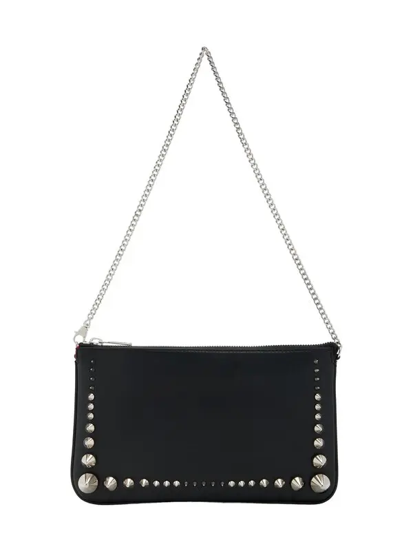 CHRISTIAN LOUBOUTIN Loubila Studded Clutch - Black