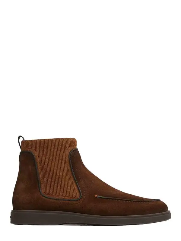 Santoni Chelsea Boots Suede - Brown