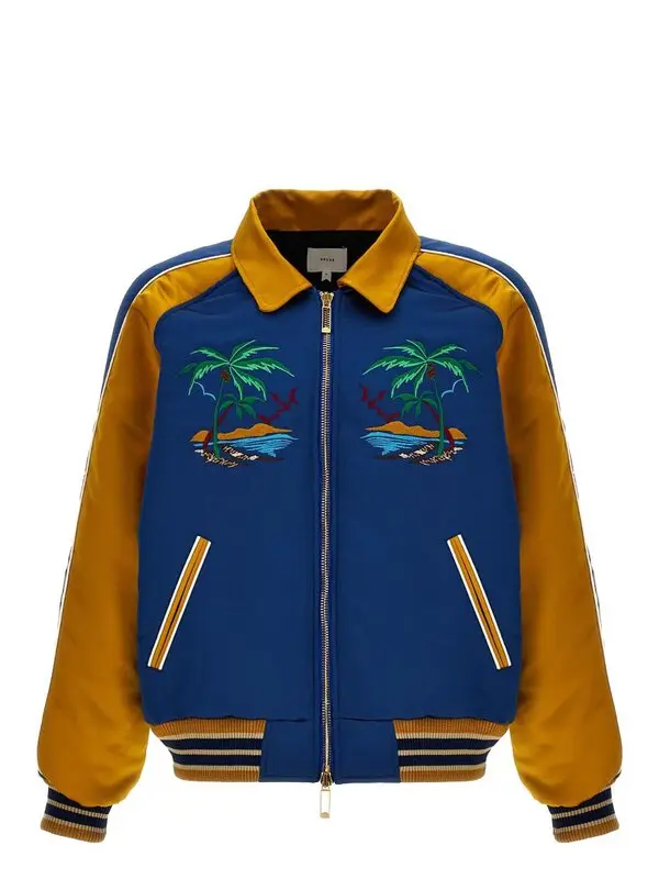 Rhude Palm Eagles Souvenir Bomber Jacket - Multicolor