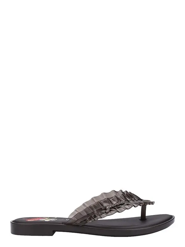 Melissa Slim Thong Sandals - Black
