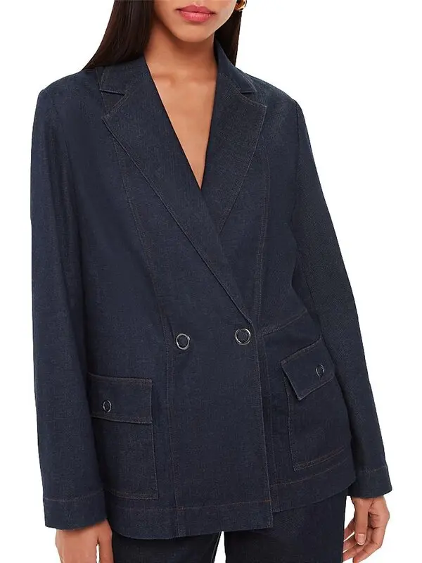 Whistles Joanna Denim Blazer - Dark Denim