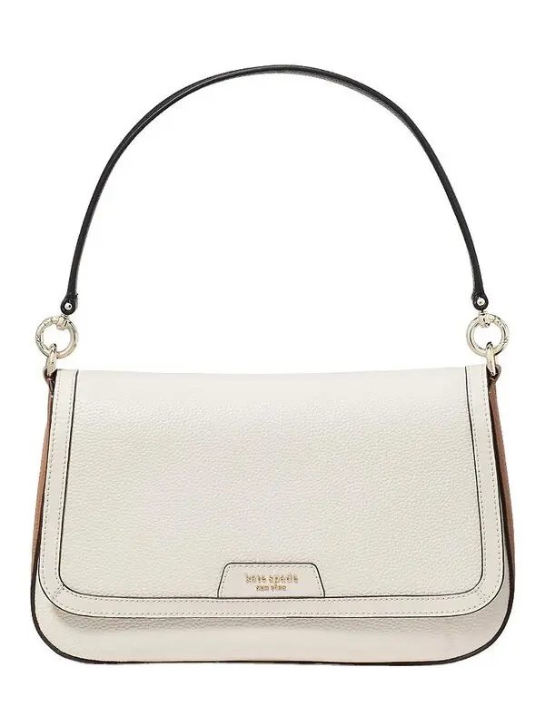 Kate Spade New York Hudson Pebbled Leather Shoulder Bag - Parchment