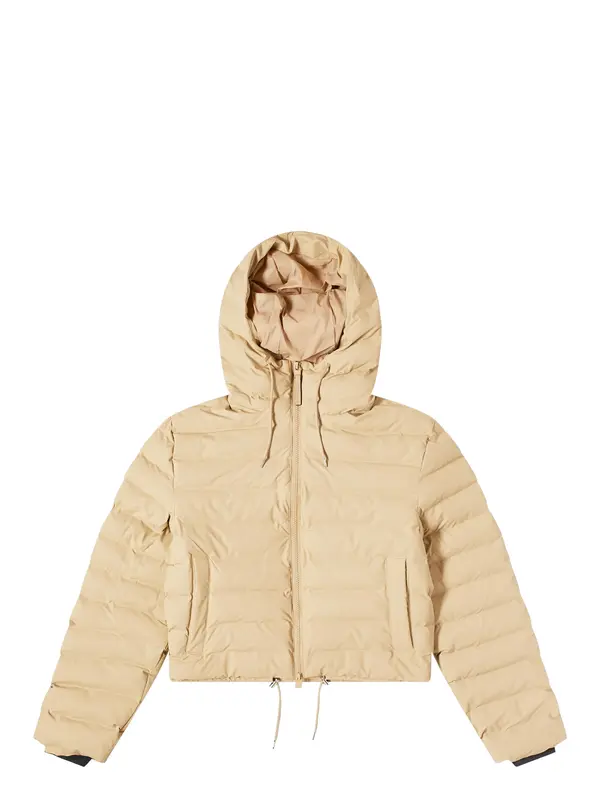 Rains Lohja Short Puffer Jacket - Sand