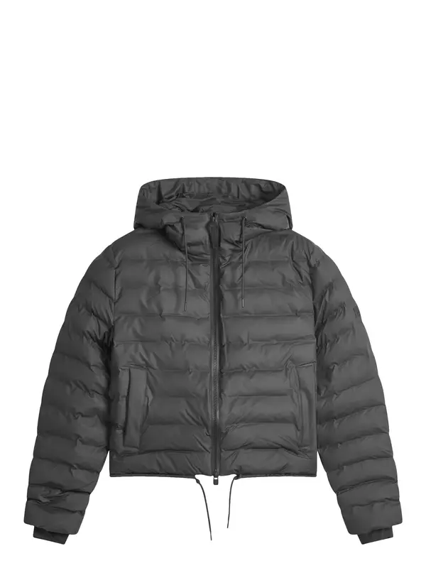Rains Lohja Short Puffer Jacket - Black