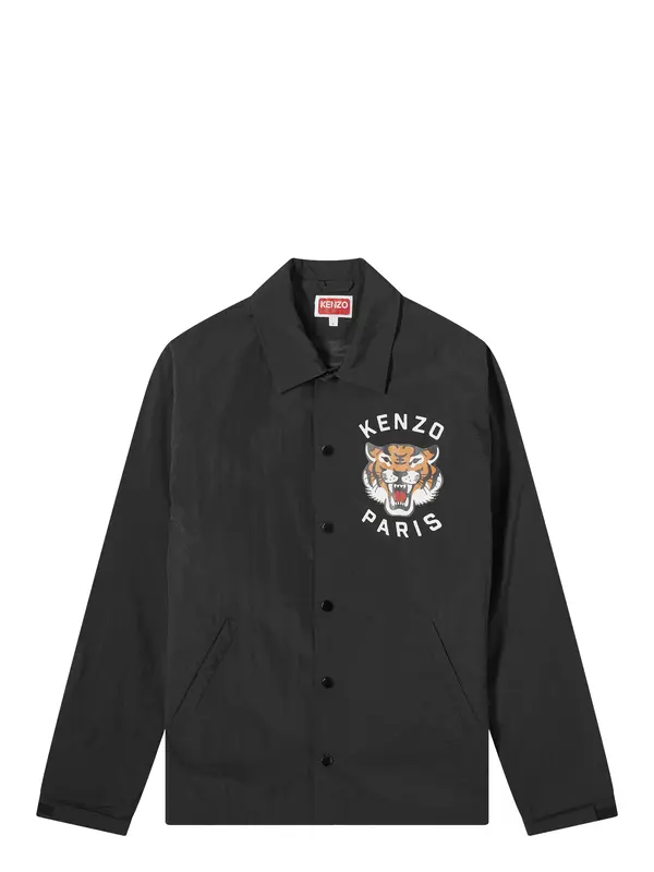Kenzo Lucky Tiger Padded Coach Jacket - Black