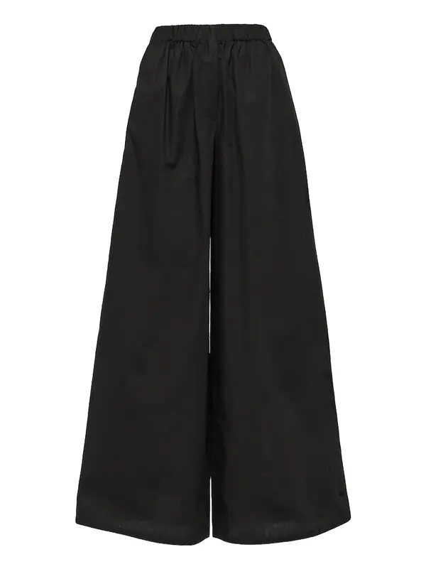 Max Mara Navigli High-rise Wide-leg Pants - Black