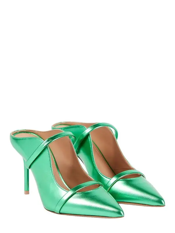 MALONE SOULIERS Maureen 85 Mules - Green
