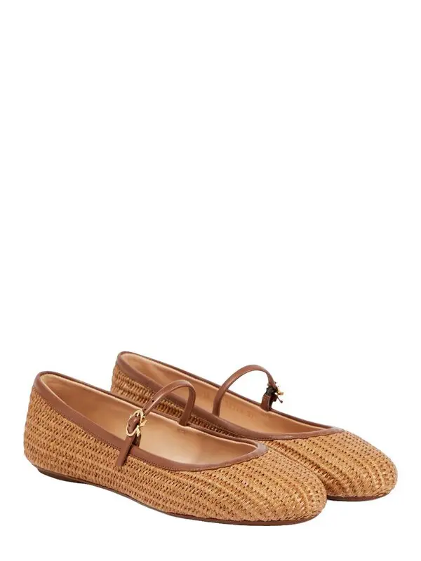 GIANVITO ROSSI Carla Ballet Flats - Brown