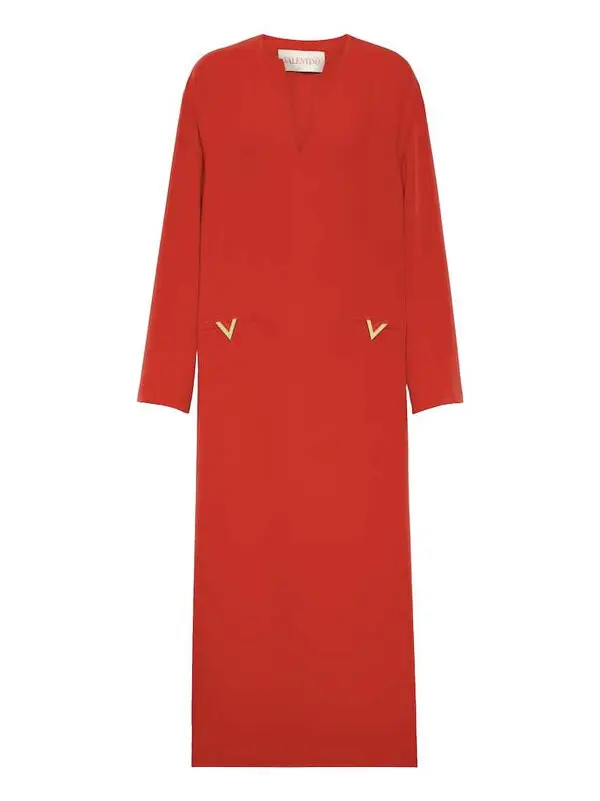 Valentino Garavani Vgold Silk Kaftan - Red