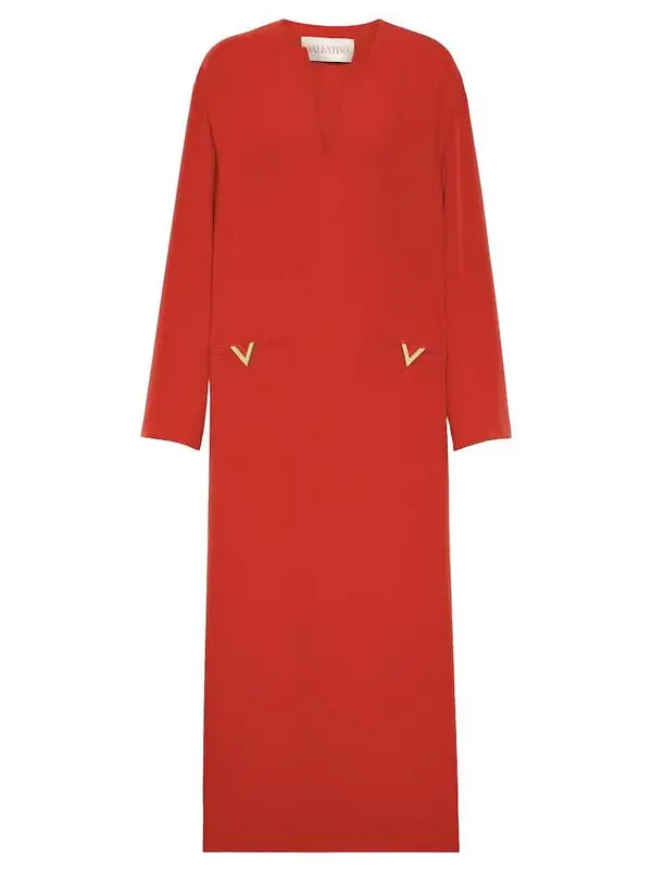 Valentino Garavani Vgold Silk Kaftan - Red
