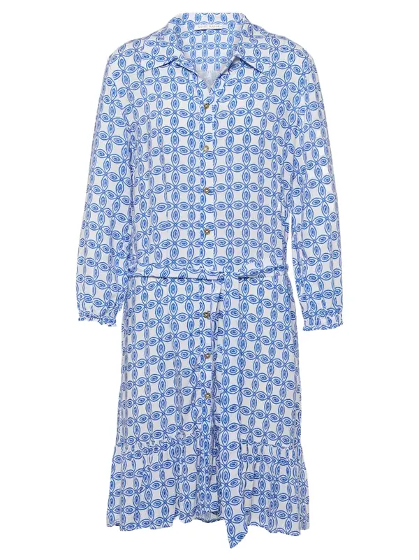 Heidi Klein Mahoe Bay Printed Mini Dress - Blue