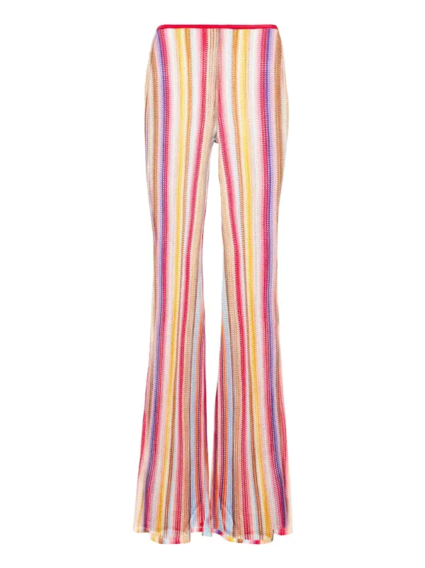 Missoni Striped Low-rise Flared Pants - Multicoloured