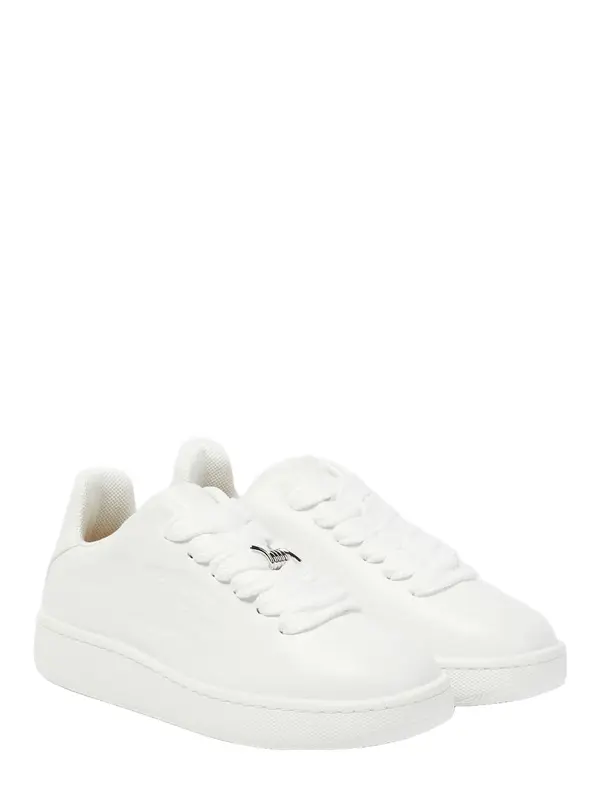 Burberry Box Leather Sneakers - White