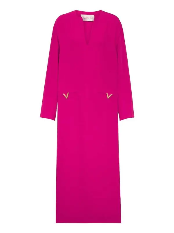 Valentino Garavani Vgold Silk Kaftan - Pink