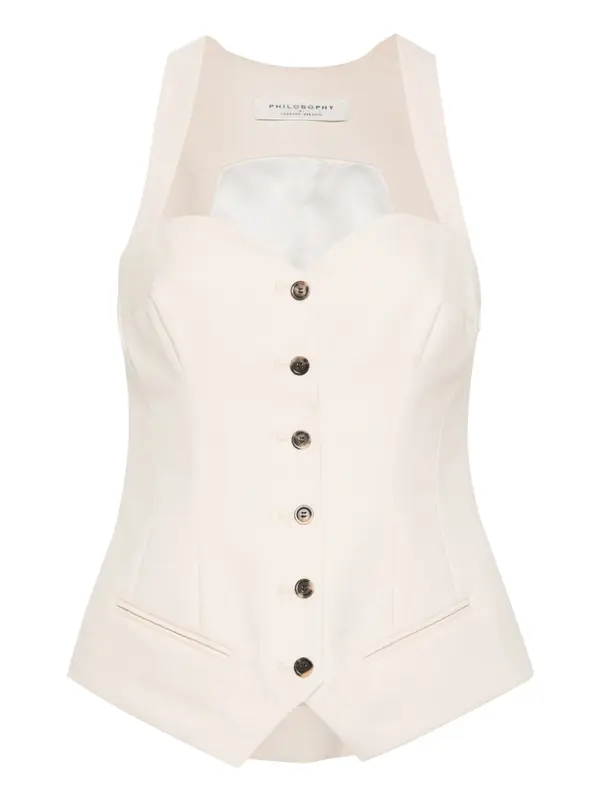 Philosophy Di Lorenzo Serafini Sleeveless Top - Neutrals