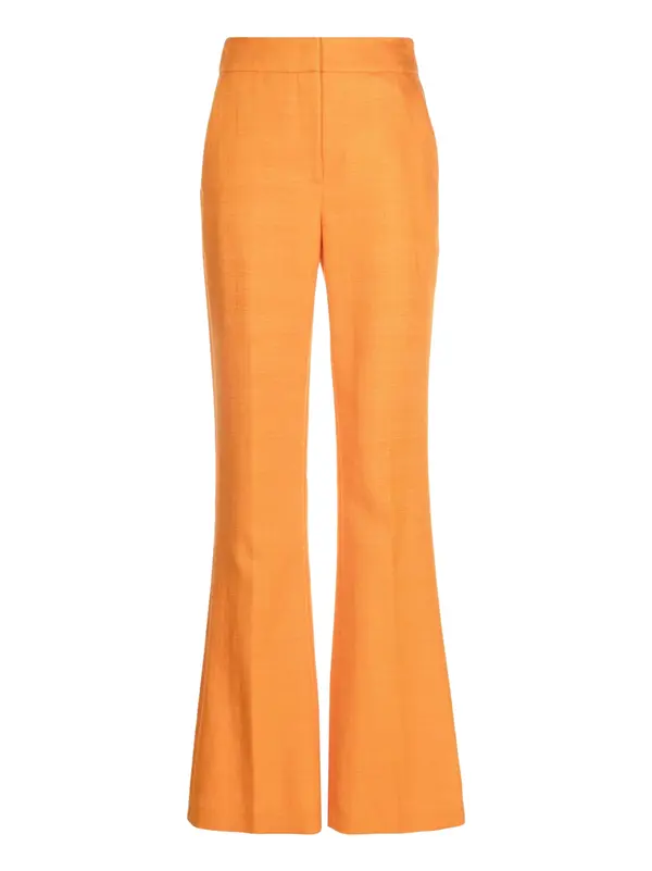 GENNY High-waist Straight-leg Trousers - Orange