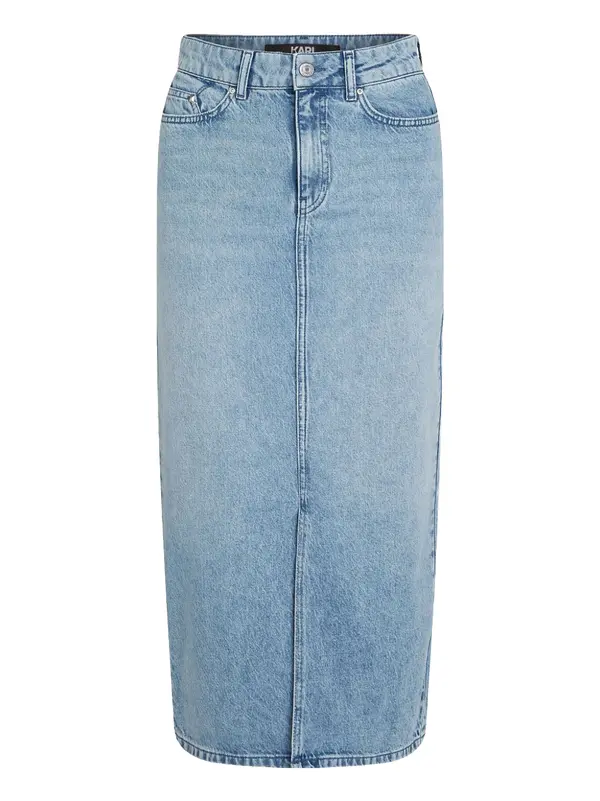 Karl Lagerfeld Denim Maxi Skirt - Blue