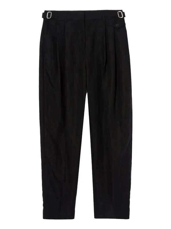 3.1 Phillip Lim Double-pleat Tapered Trousers - Black