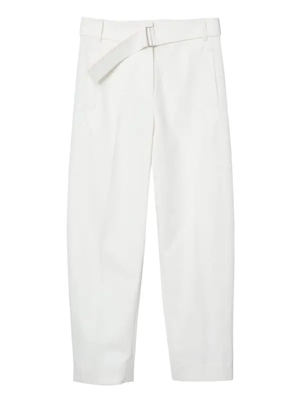 3.1 Phillip Lim Belted Tapered Trousers - White