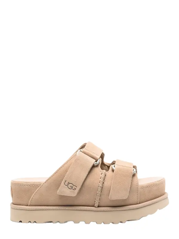 UGG Goldenstar Hi Suede Slides - Neutrals