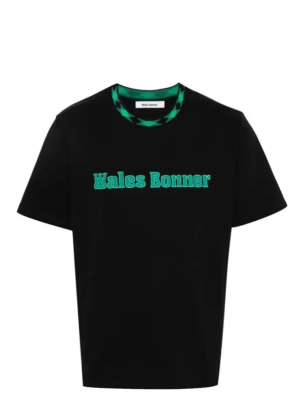 WALES BONNER Original Organic Cotton T-shirt - Black