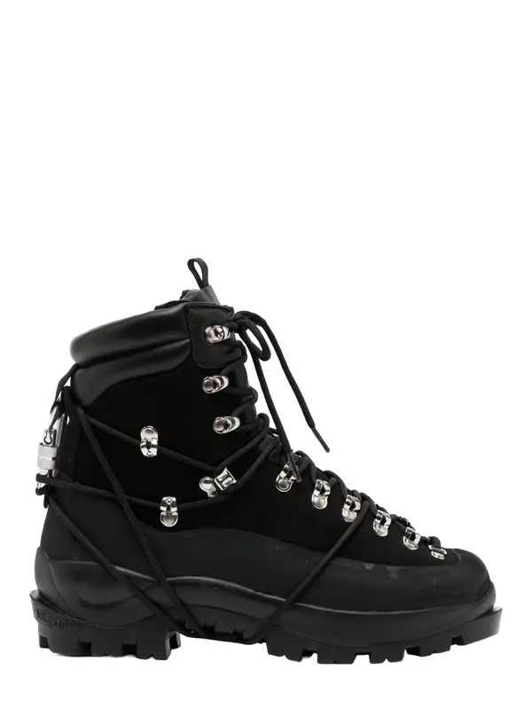 HELIOT EMIL Lace-up Leather Boots - Black