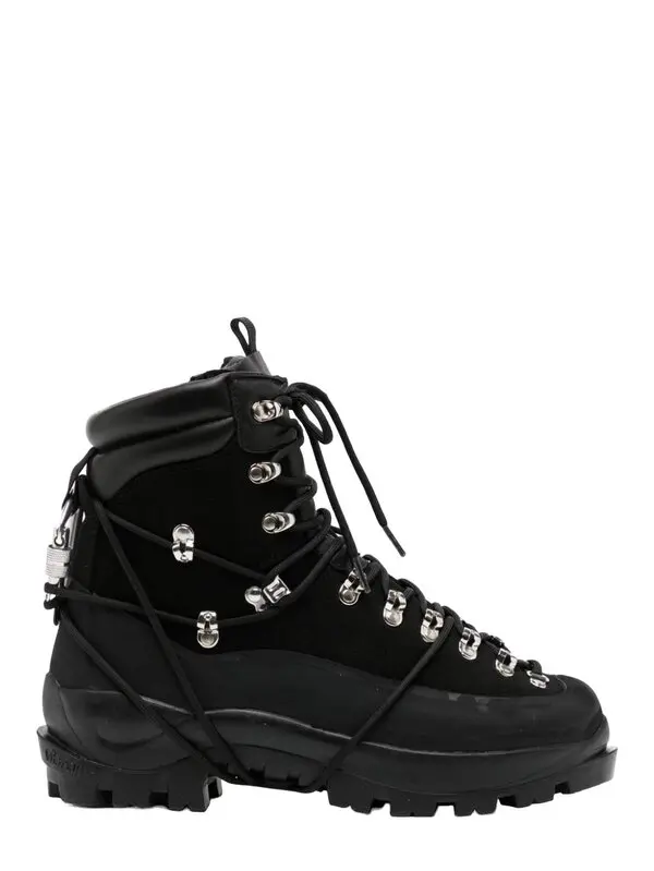 HELIOT EMIL Lace-up Leather Boots - Black