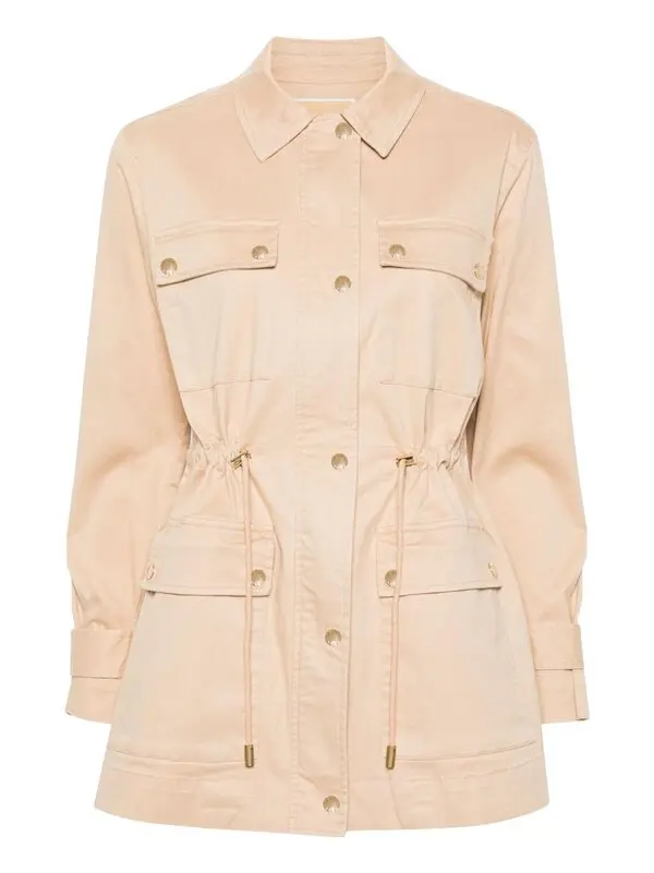 Michael Kors Twill Military Coat - Neutrals