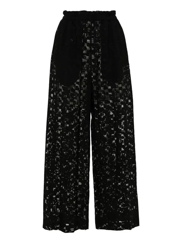 Henrik Vibskov Waybill Semi-sheer Trousers - Black