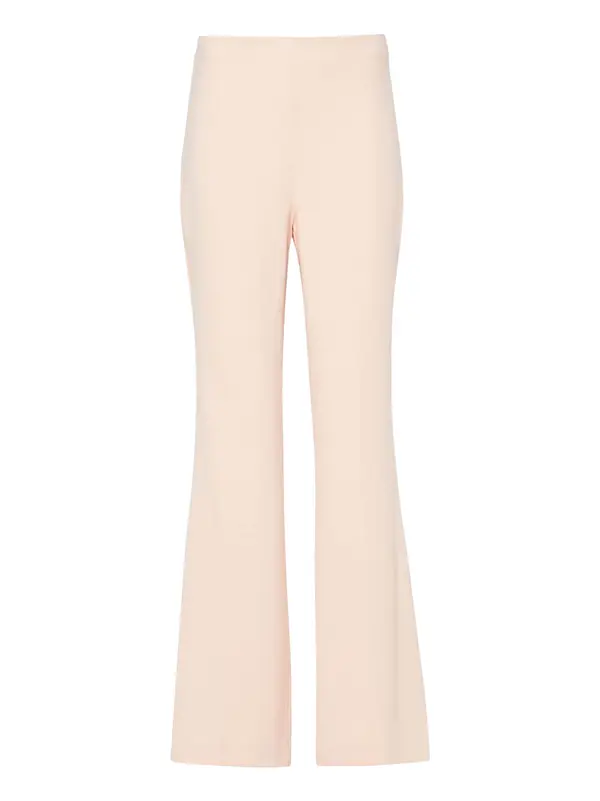 TWINSET Logo-plaque Cady Flared Trousers - Pink