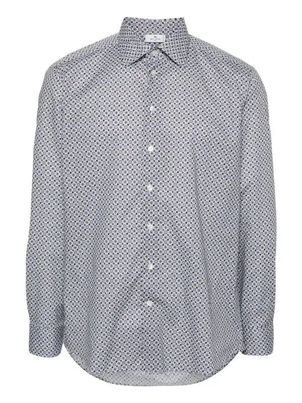 Etro Graphic-print Cotton Shirt - White