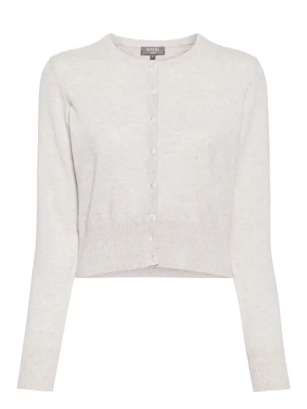 N.peal Long-sleeve Cashmere Cardigan - Grey