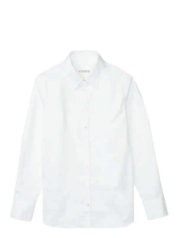 Closed Long-sleeve Shirt - White