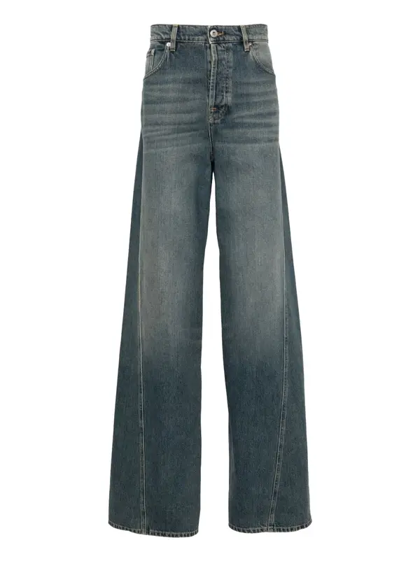 LANVIN Mid-rise Straight-leg Jeans - Blue