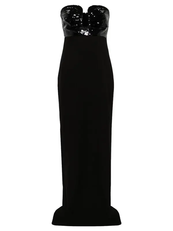 Roland Mouret Panelled-design Dress - Black